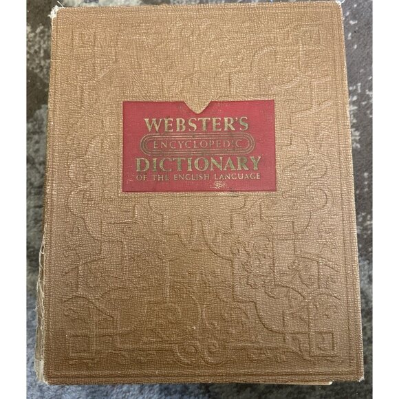 Art | Vintage 1957 Websters Encyclopedic Dictionary Of The English ...
